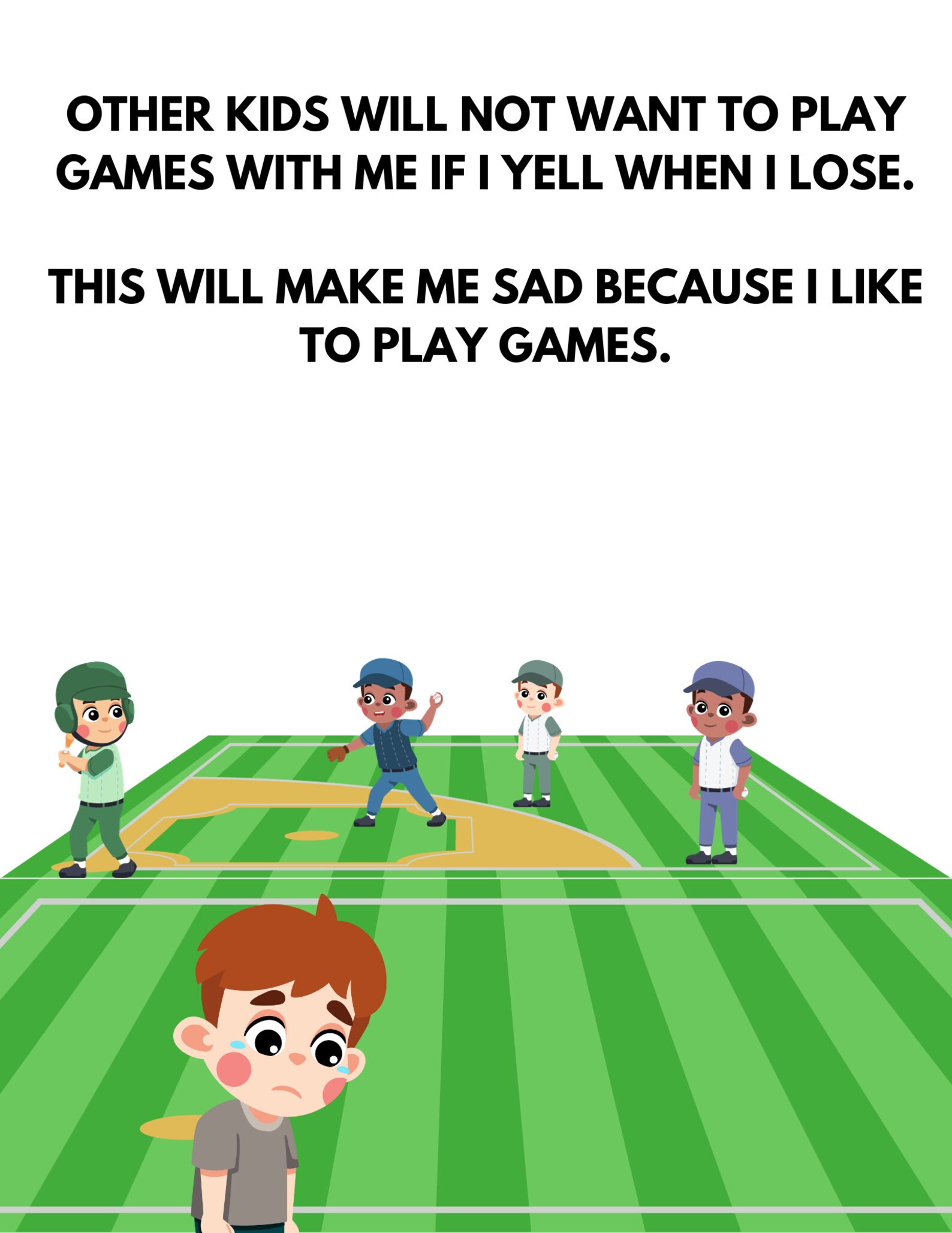 Good Sportsmanship Social Story It's OK If I Don't Win - Etsy