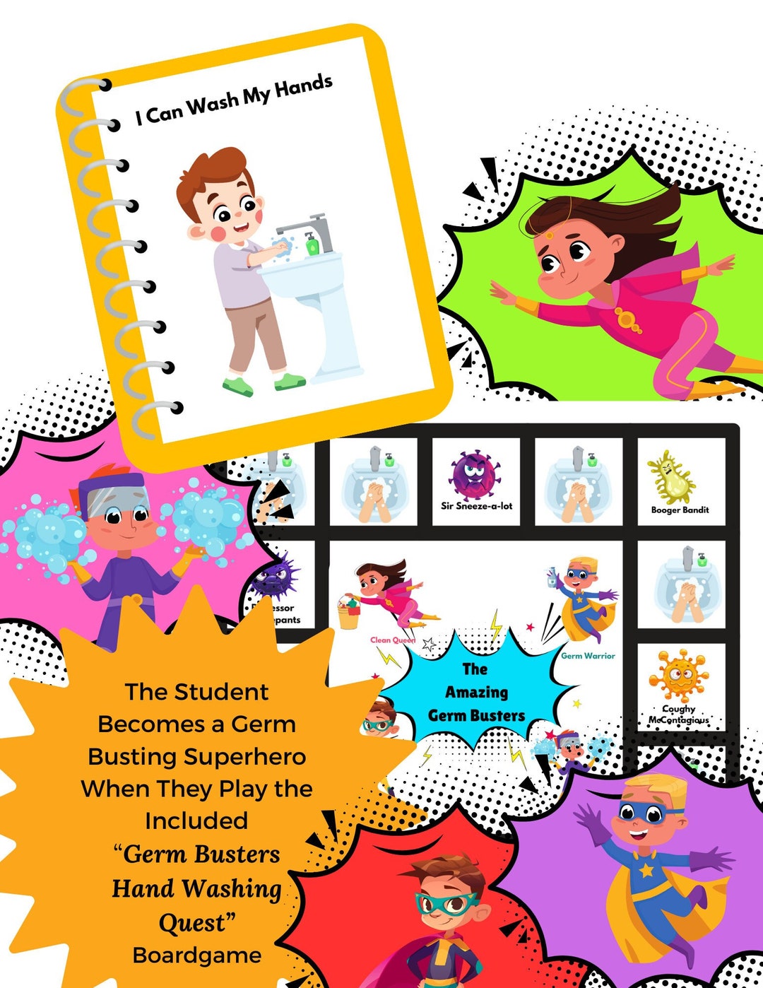 I Can Wash My Hands- A Social Story That Makes Hand-washing Fun! - Etsy