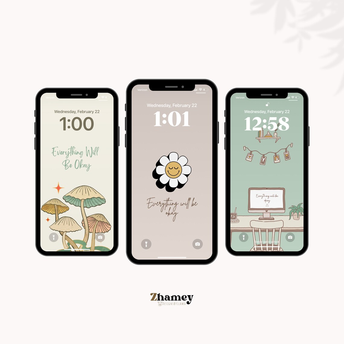 Everything Will Be Okay Phone Wallpapers Cute Motivating Wallpapers ...