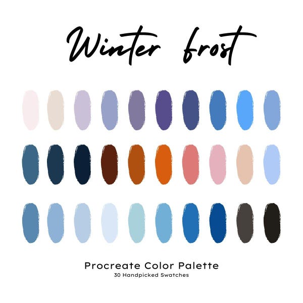 Procreate Palette Color Swatches Soft Neutrals Soft Color Palette Etsy