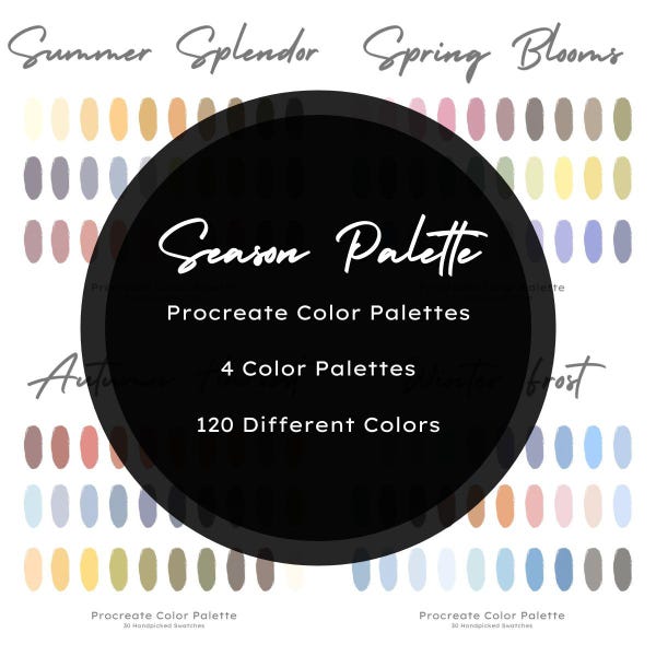 Procreate Palette Color Swatches Soft Neutrals Soft Color Palette Etsy