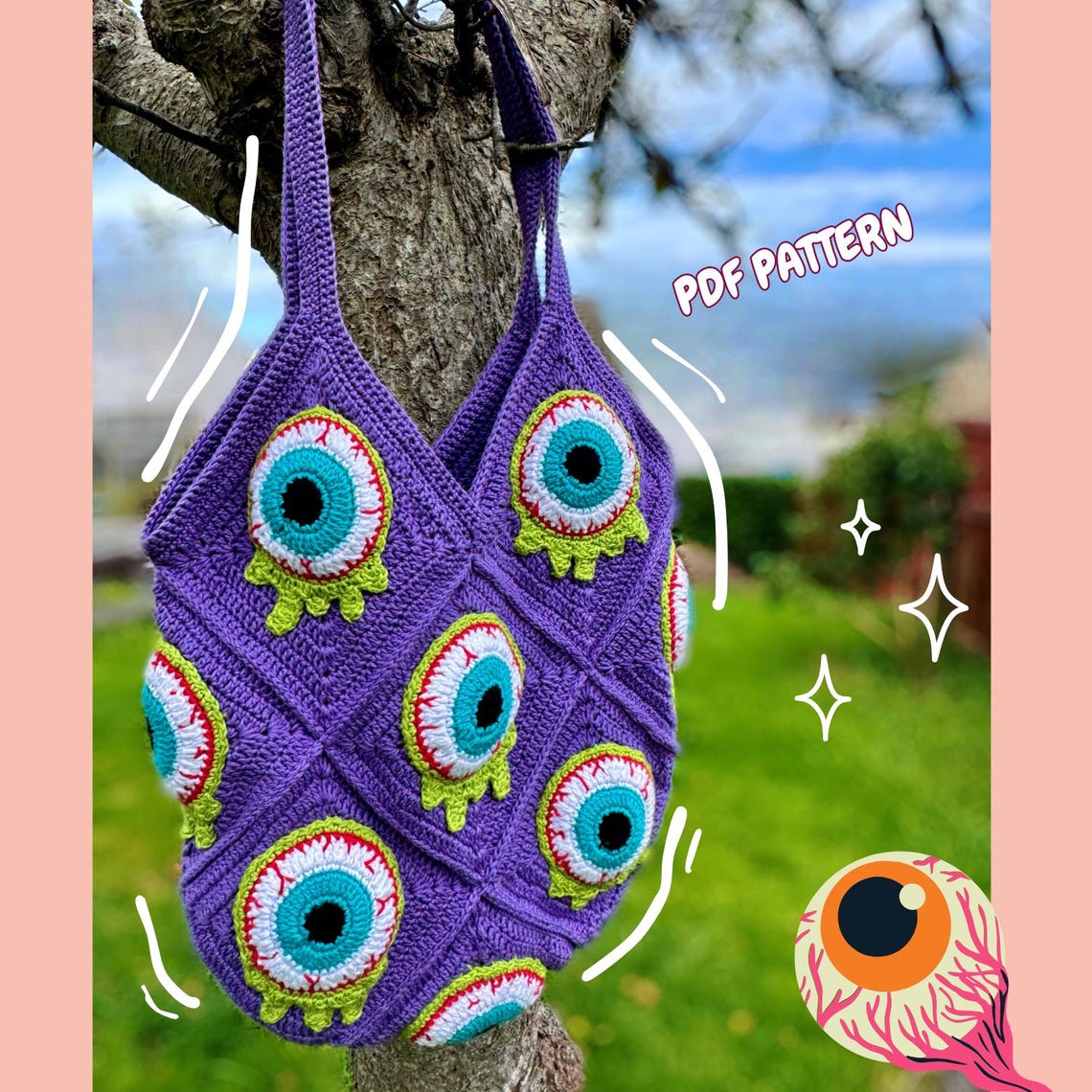 Drippy Eyeball Bag - Etsy