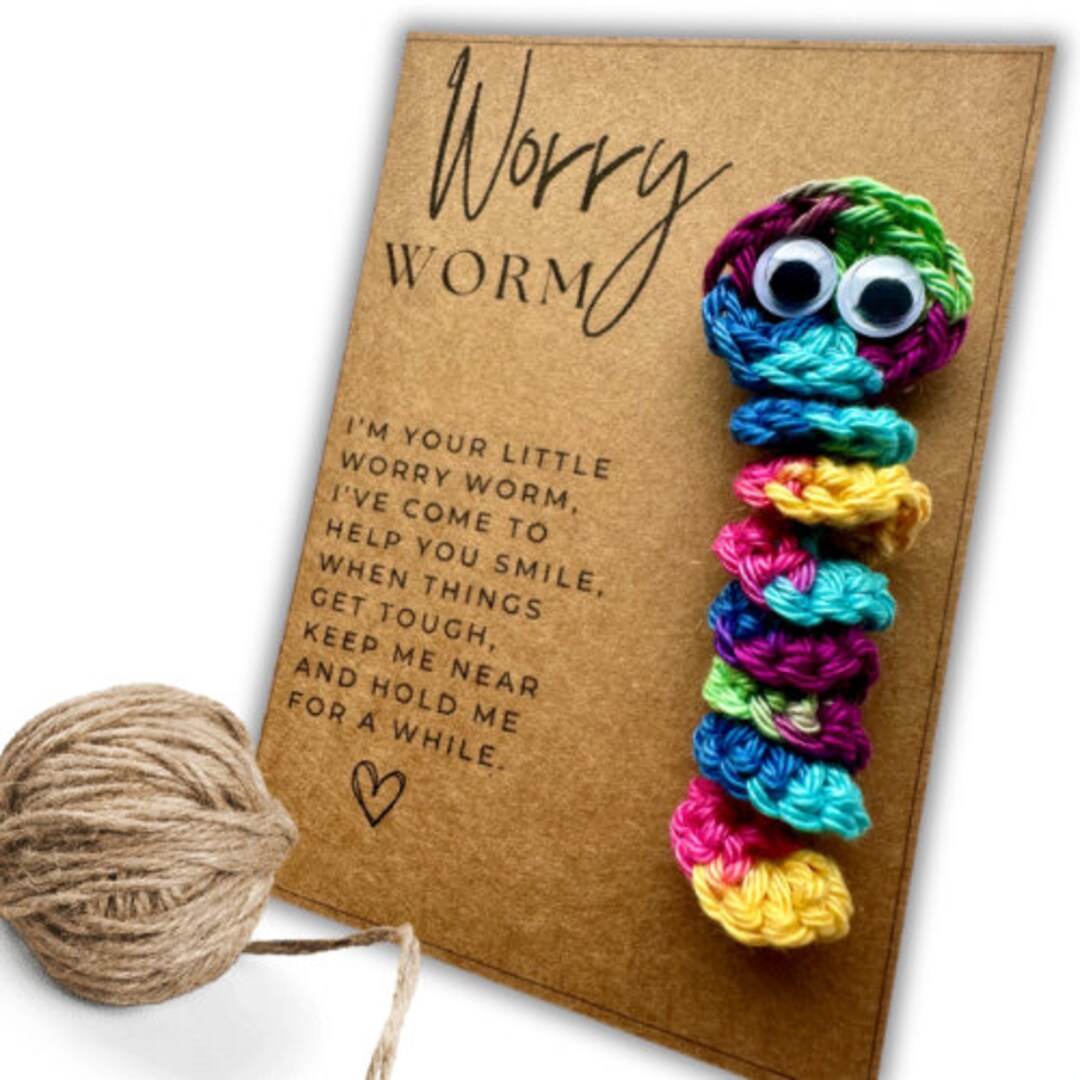 Worry Worm Crochet Mental Health Aid - Etsy