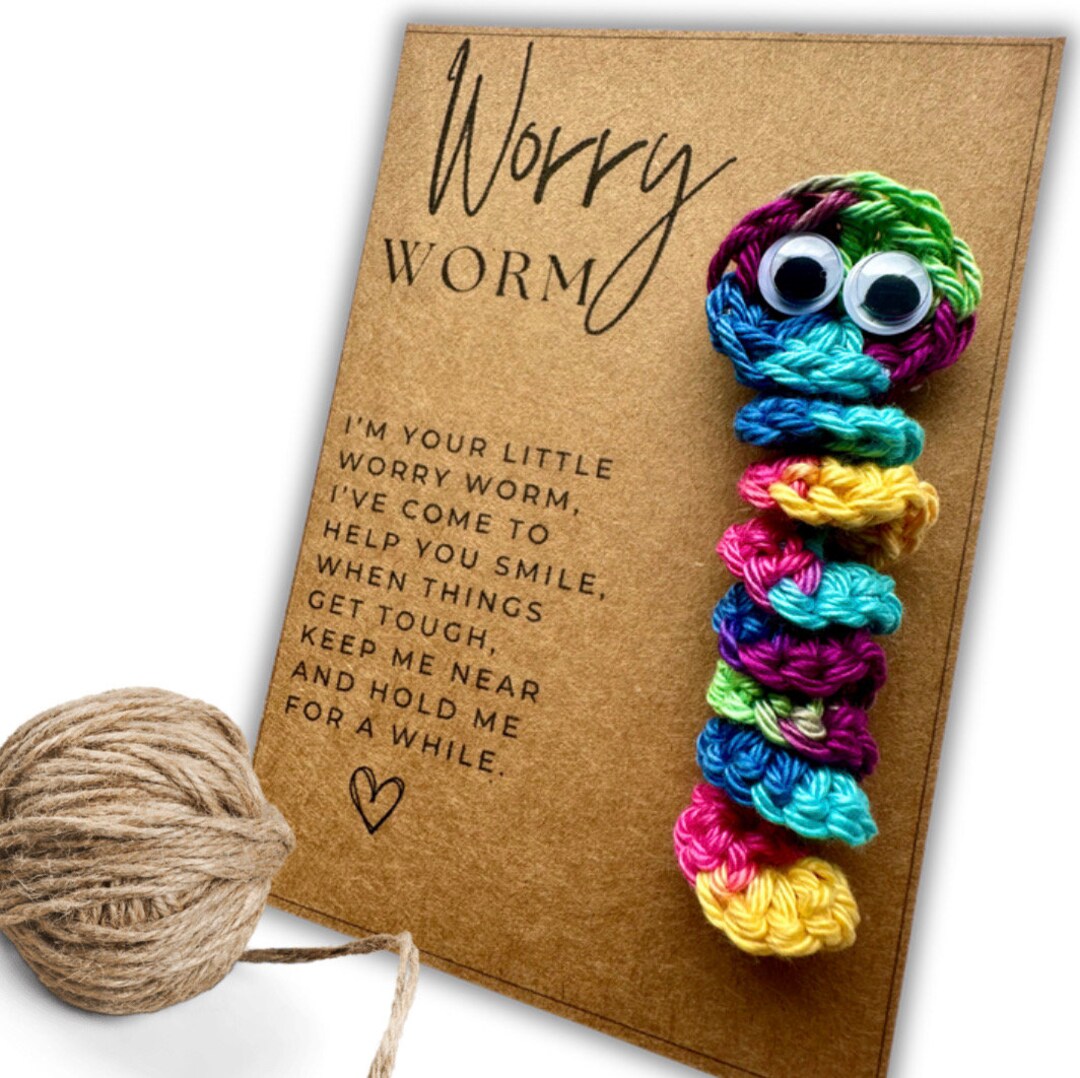 Worry Worm - Crochet Mental Health Aid - Etsy