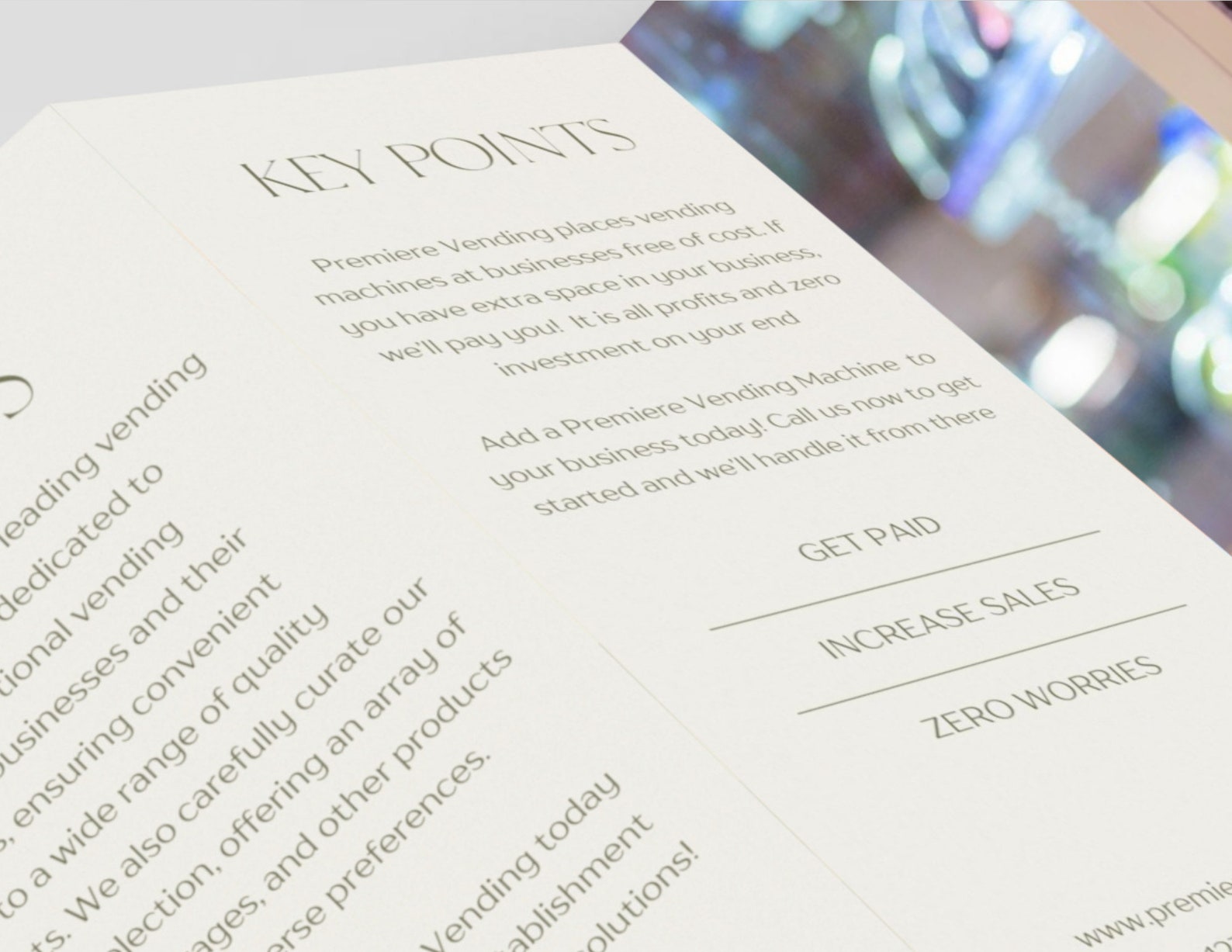 Vending Machine Brochure | Editable Business Brochure | Vending Machine ...