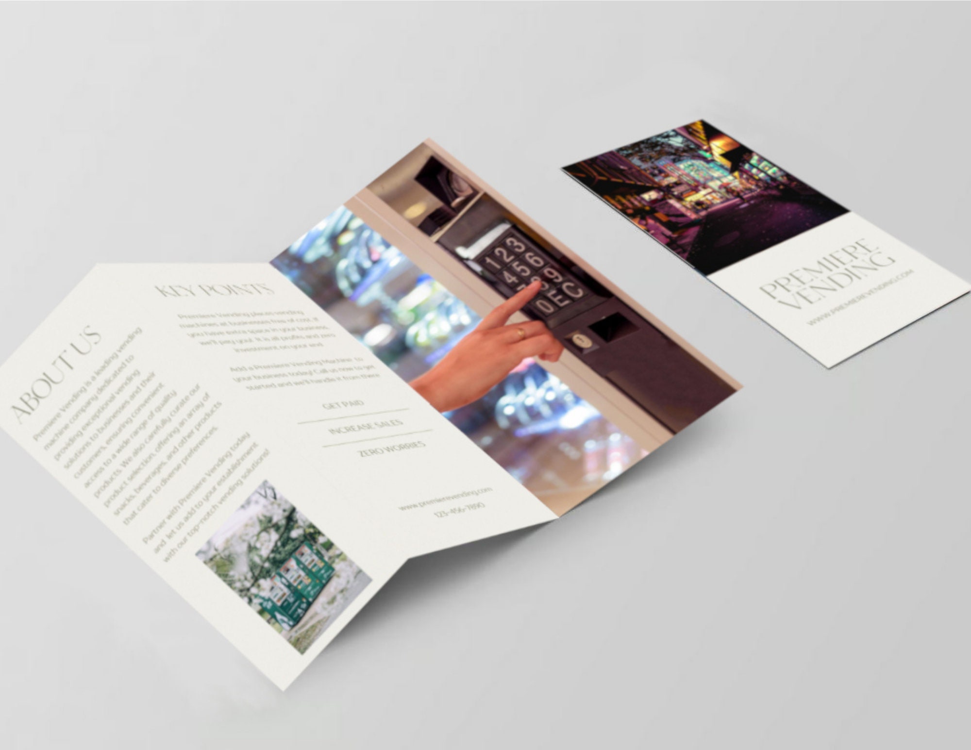 Vending Machine Brochure | Editable Business Brochure | Vending Machine ...