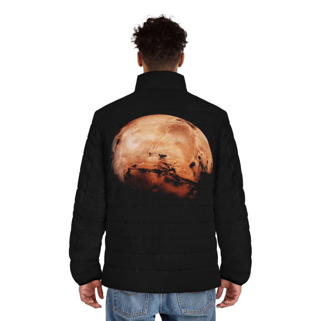 Mars Red Planet Puffer Jacket Nasa Taken Photography USA Flag - Etsy