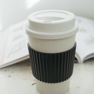 Reusable Coffee or Tea Cup With Lid: Portable Eco-friendly Travel Mug ...