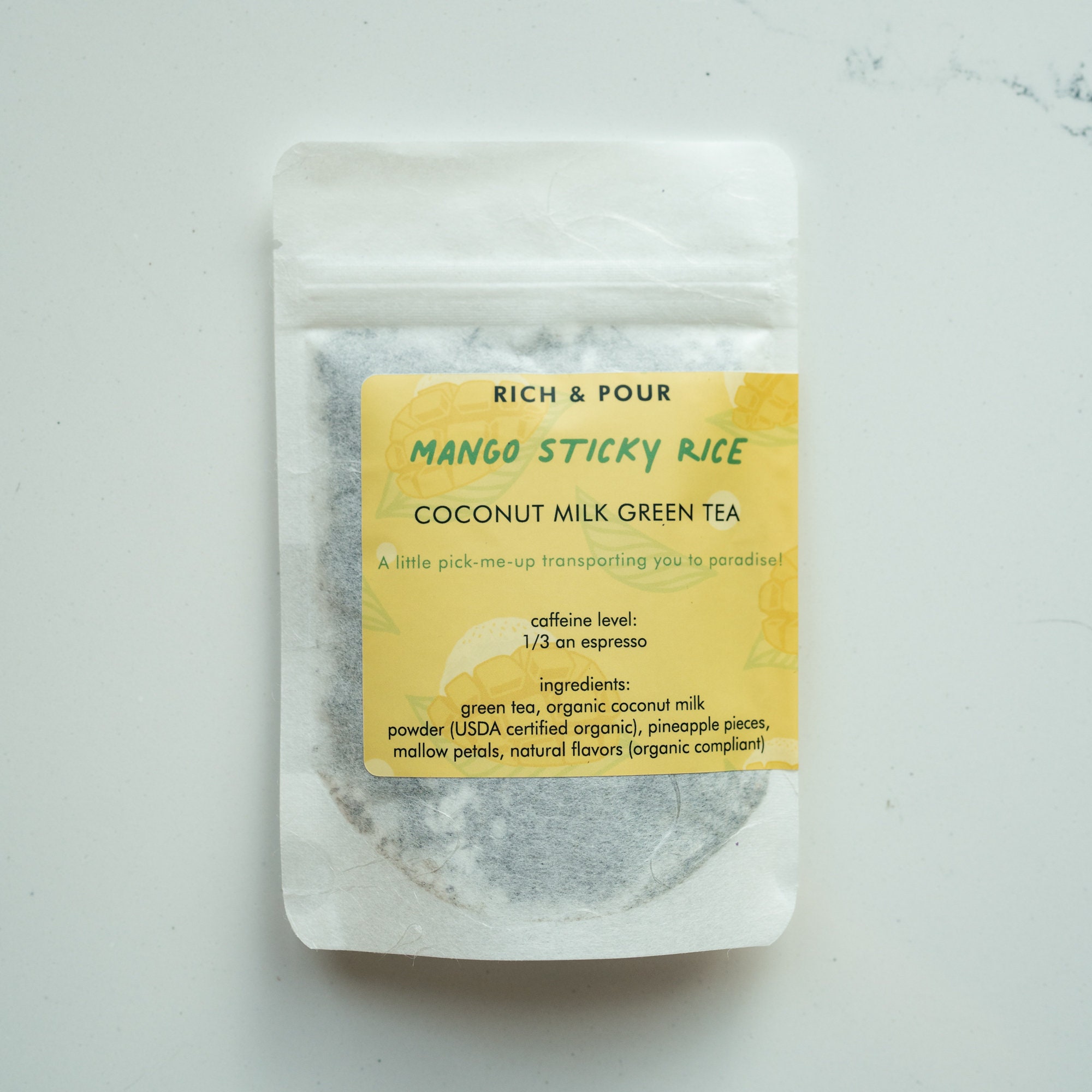 Mango Sticky Rice Coconut Milk Green Tea - Etsy