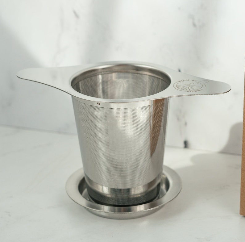 Steel Tea Infuser | Loose Leaf Tea & Coffee Fine Mesh Strainer - Etsy