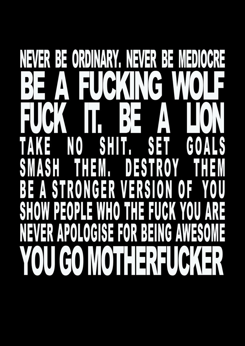 Motivational Quotes to Inspire Never Be Ordinary Wall Art - Etsy
