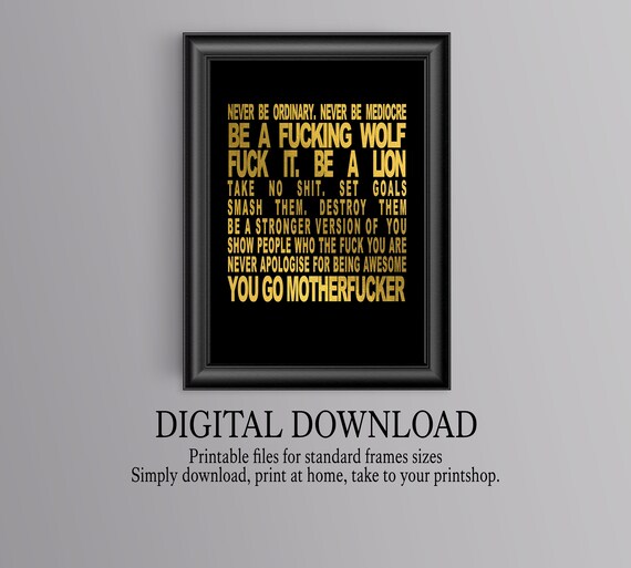 No Mediocre Quotes