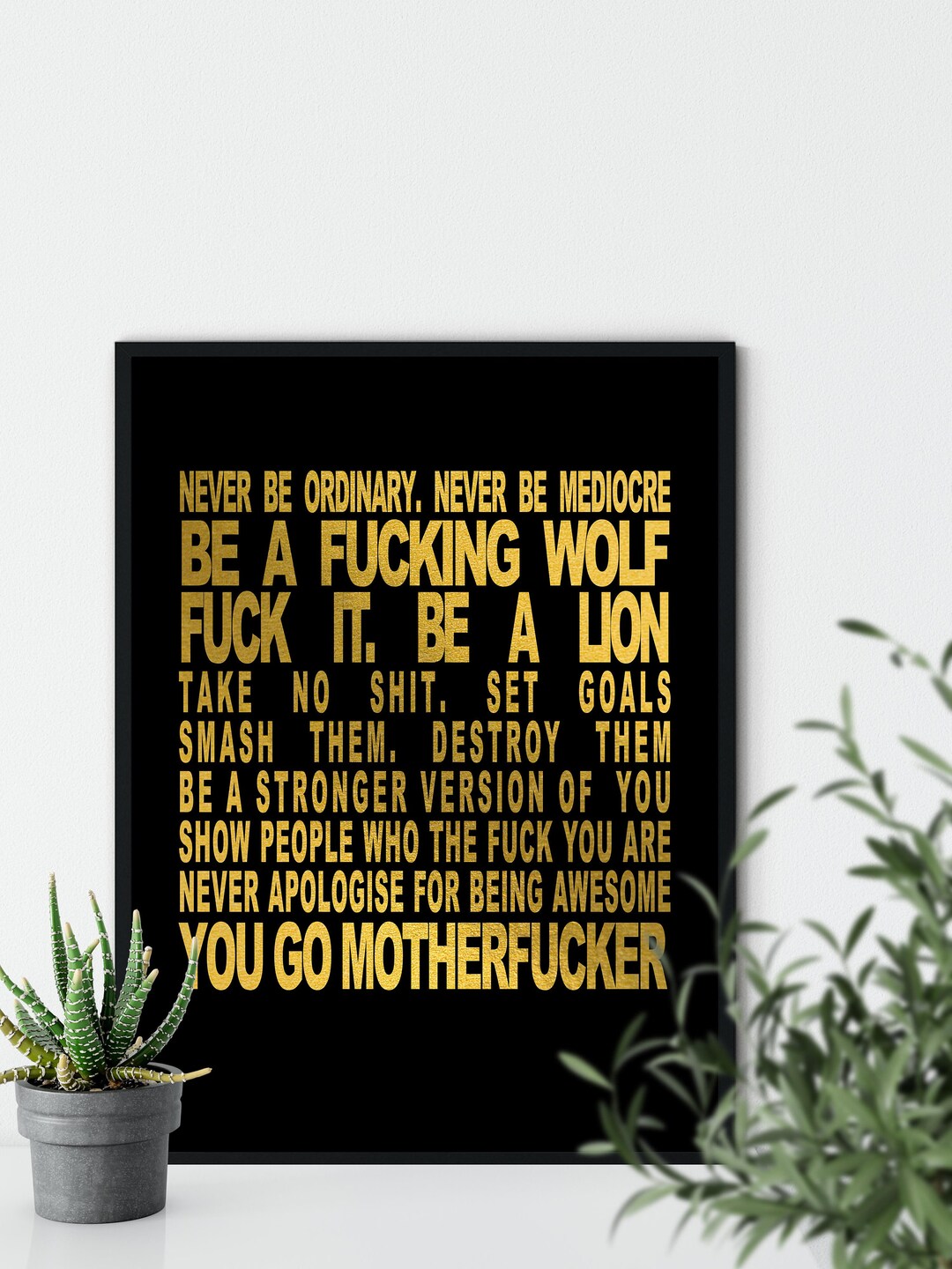 Motivational Quotes to Inspire | Never Be Ordinary Wall Art | Vertical ...
