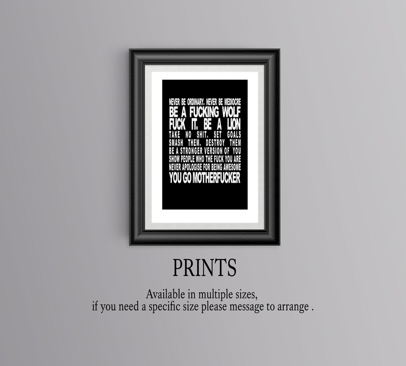 Motivational Quotes to Inspire Never Be Ordinary Wall Art - Etsy