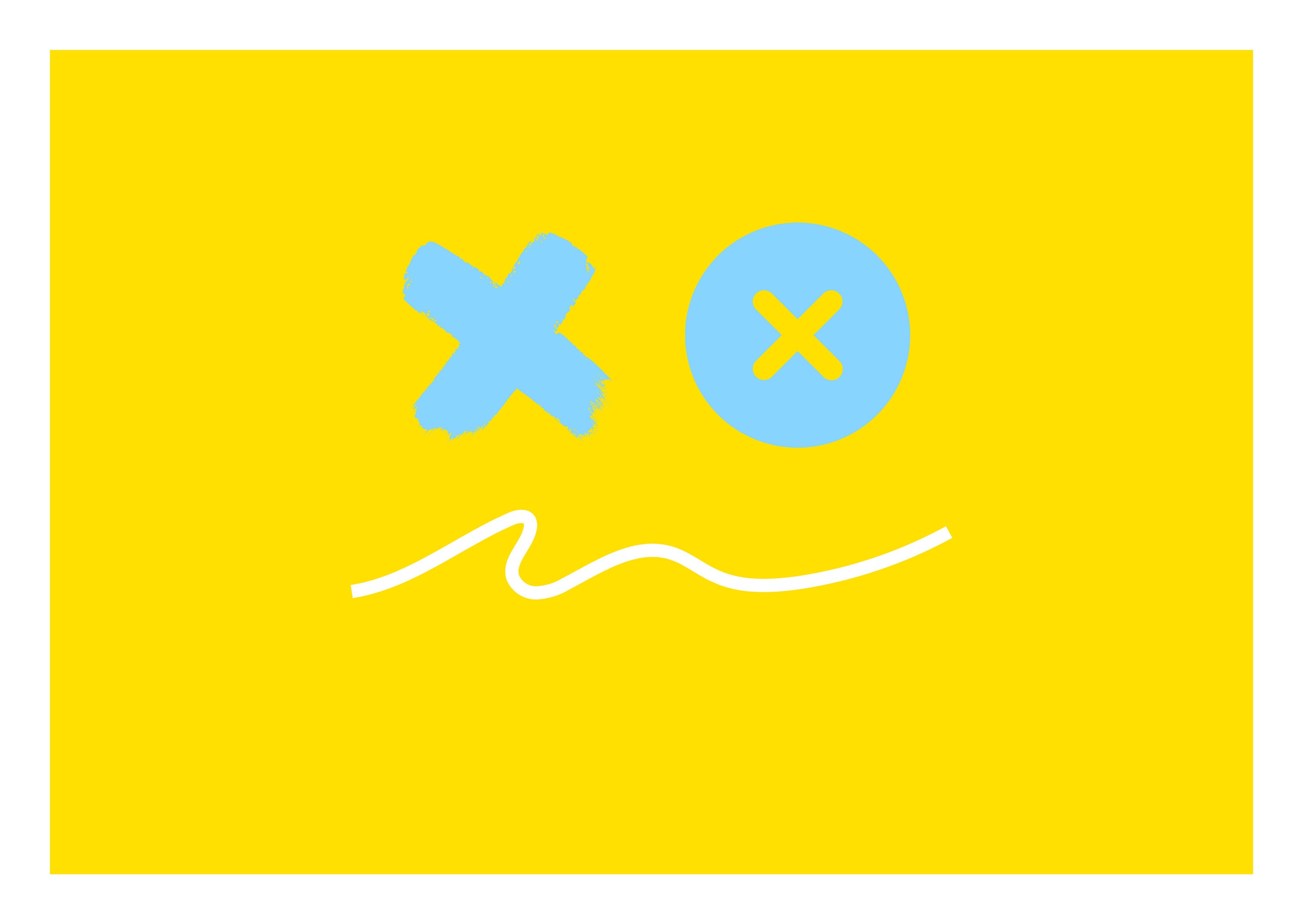 Drunk Yellow Mellow Face Wall Art Horizontal Colourful Art Montage Wall ...