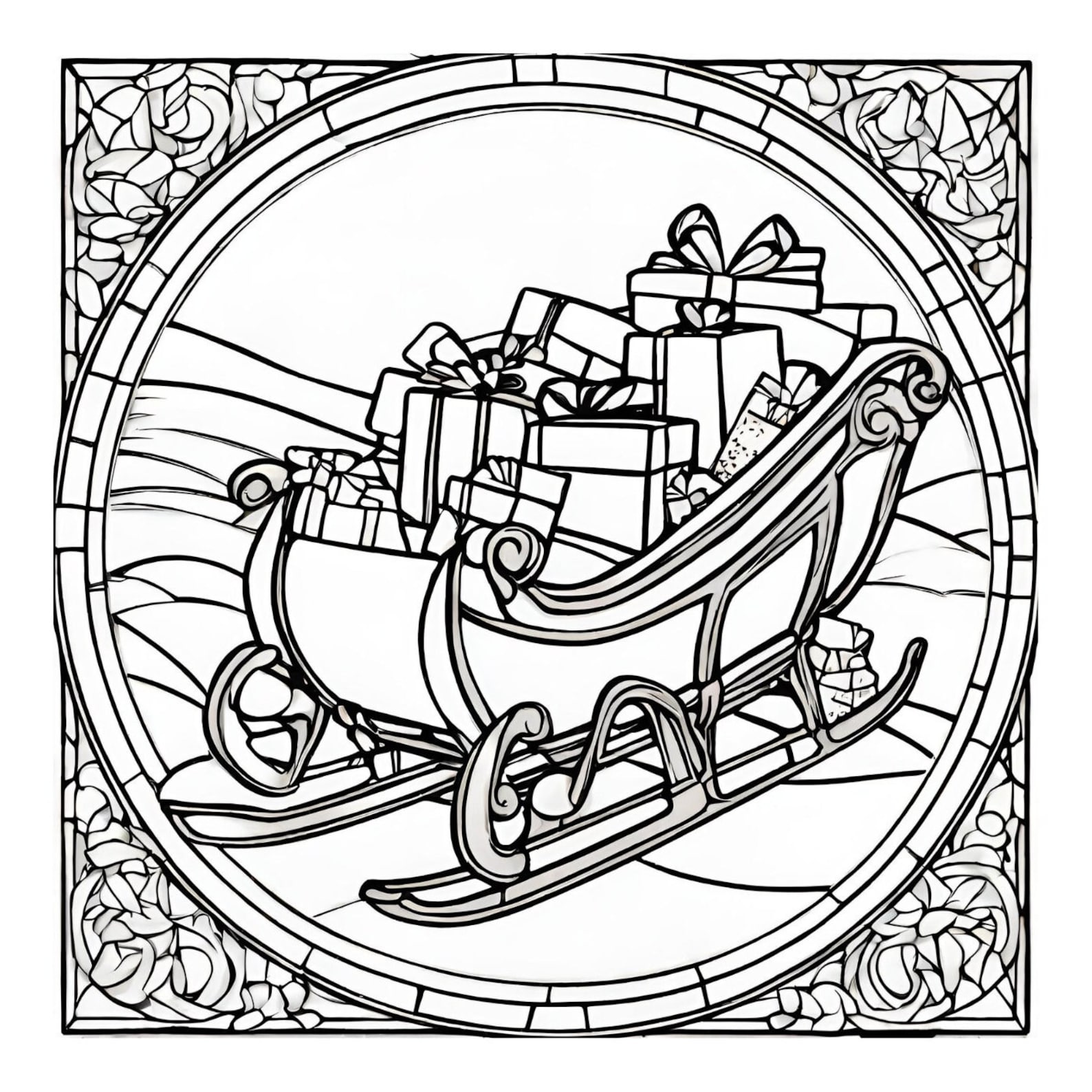 Celebrate Christmas Magic: Festive Mosaic Coloring Book With Reindeer ...