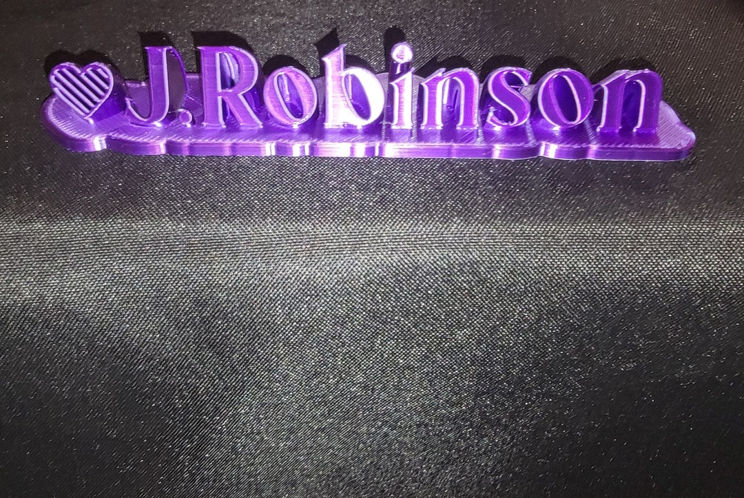 3d Printed Name Plates - Etsy