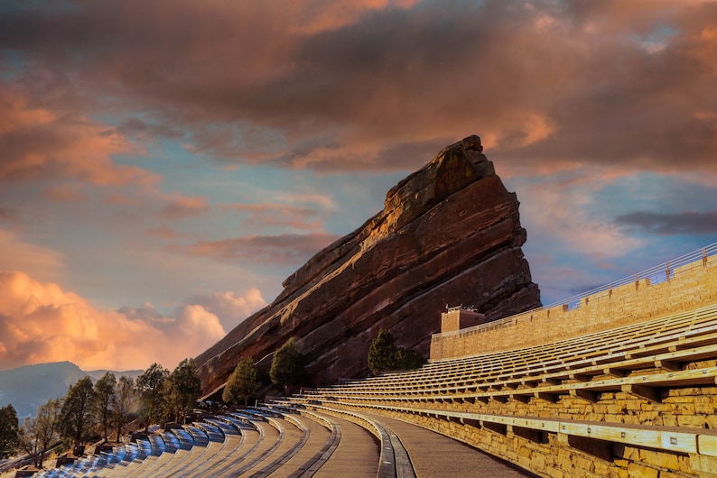 Red Rocks Amphitheater Denver Colorado Canvas Print, Acrylic Print ...