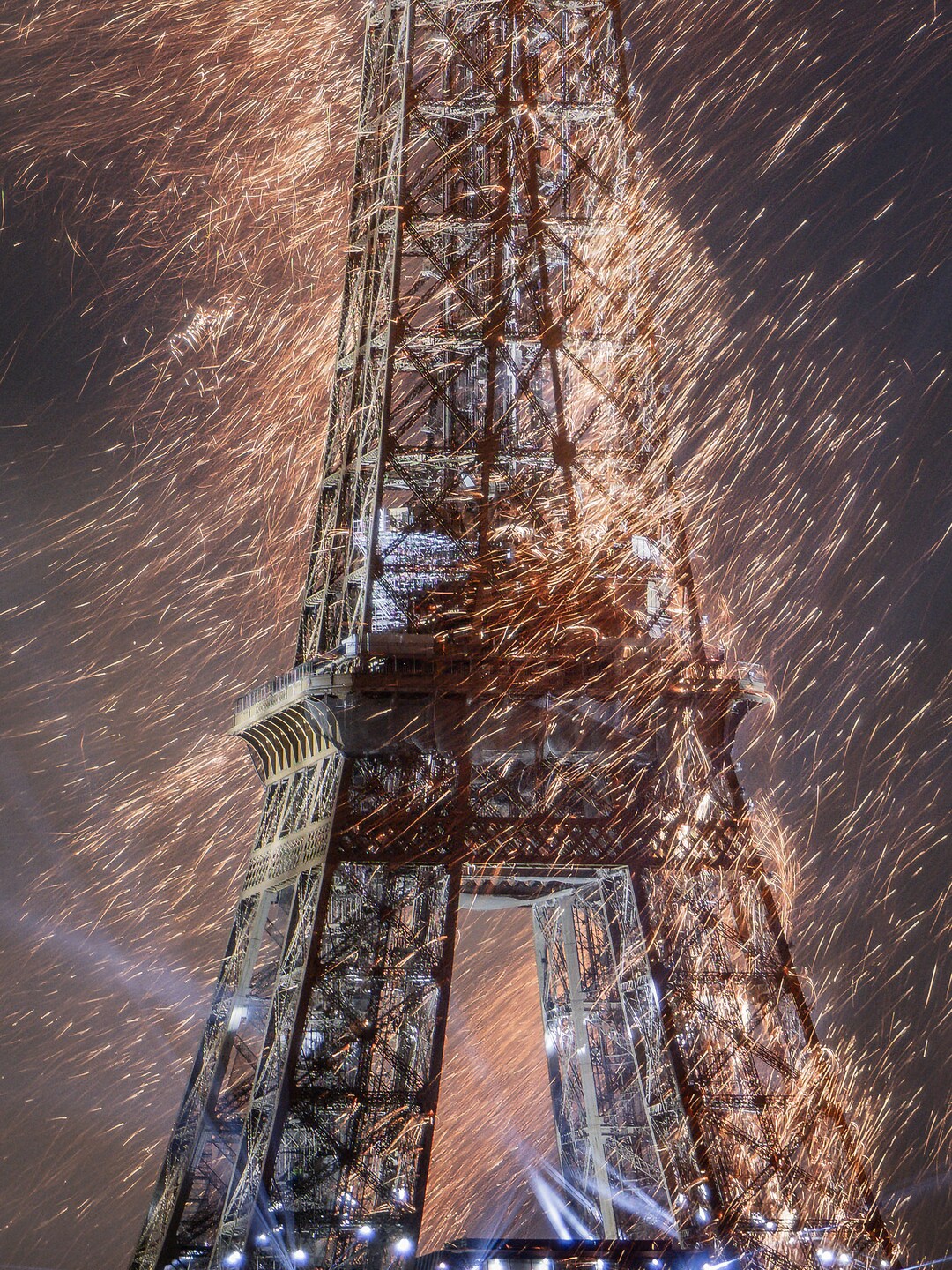 Eiffel Tower Paris France Bastille Day Fireworks Canvas, Acrylic ...