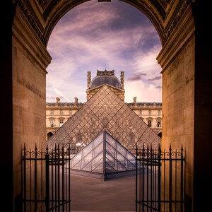 Louvre Museum Paris France Frame in Frame Stack Art Canvas, Acrylic ...