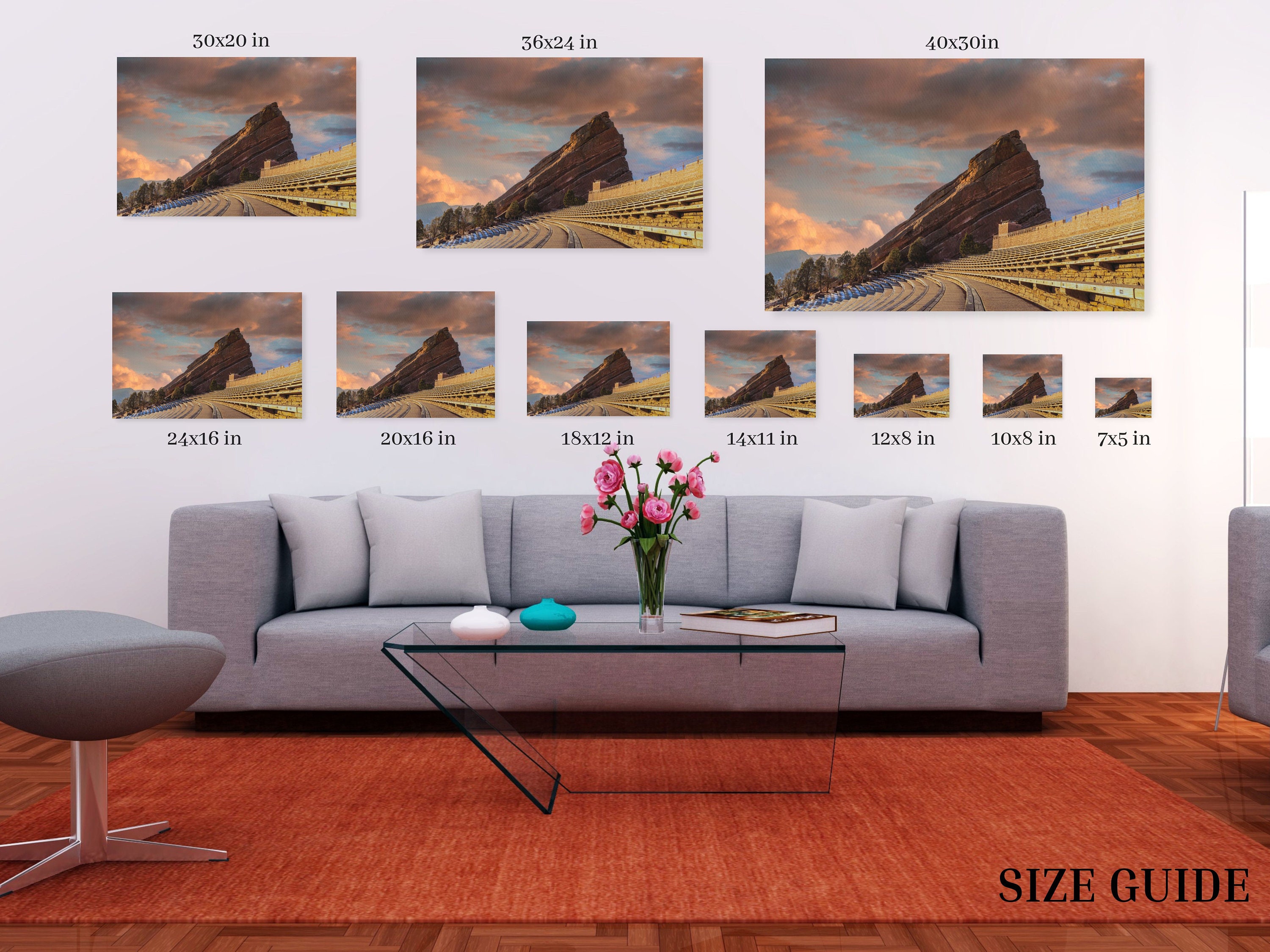 Red Rocks Amphitheater Denver Colorado Canvas Print, Acrylic Print ...