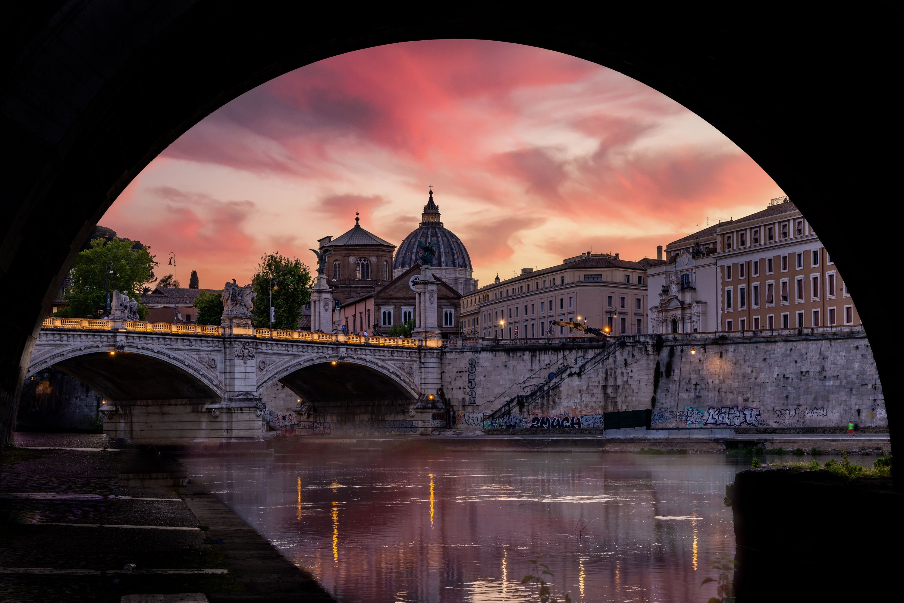 St. Peter's Basilica Golden Hour Vatican City Rome Italy Canvas ...