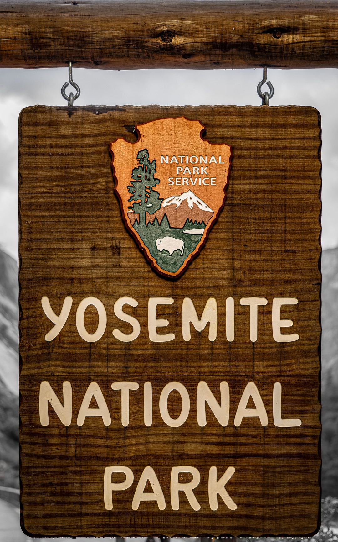 Yosemite National Park Entrance Sign Canvas, Acrylic, Aluminum Metal ...