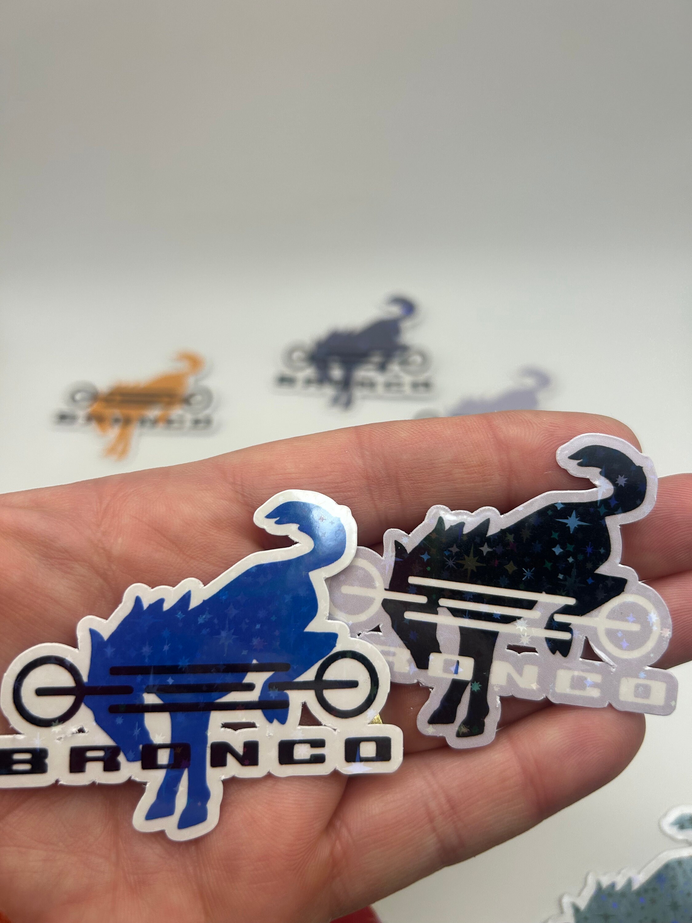 Buck Buck Bronco Bucking Stickers Set of 10 Glitter Holographic - Etsy