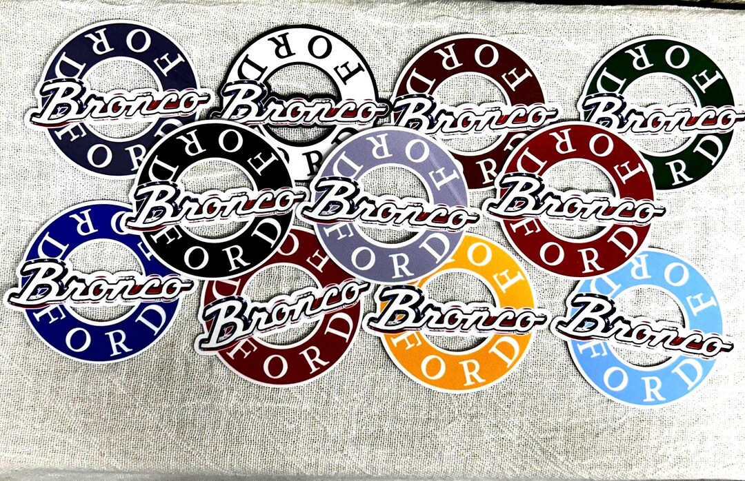 Ford Bronco Vinyl Stickers, Set of 11 - Etsy