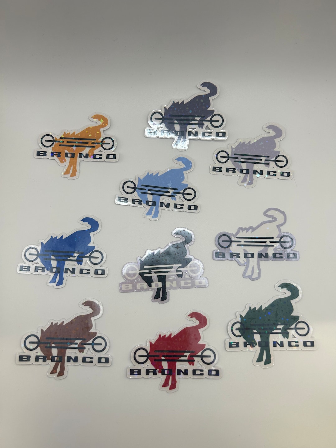 Buck Buck Bronco Bucking Stickers Set of 10 Glitter Holographic - Etsy