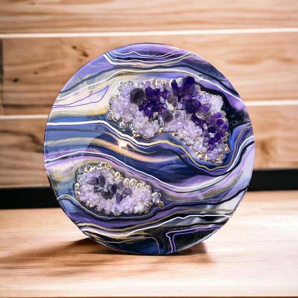 Resin Geode Wall Art - Etsy