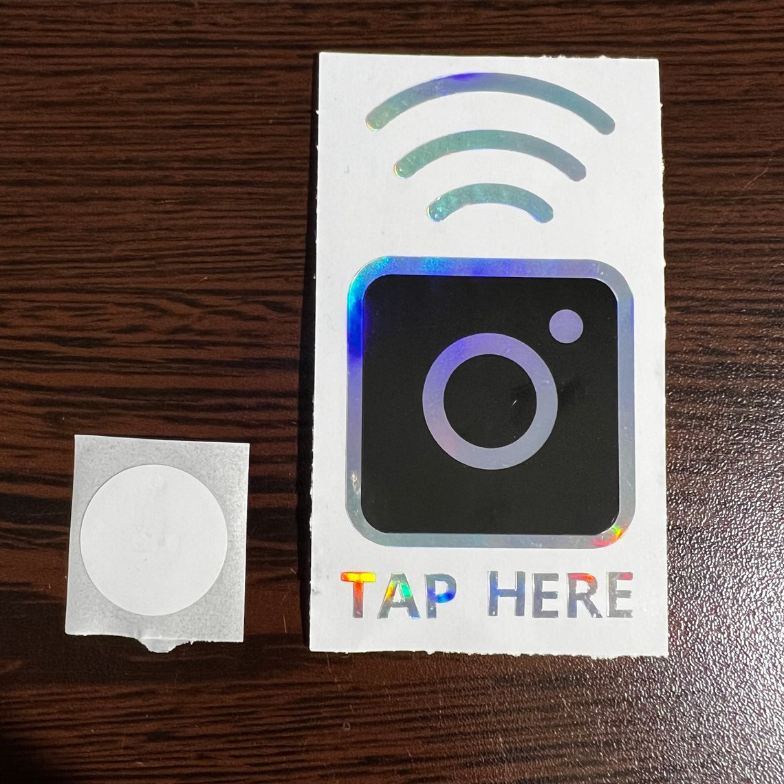 Personalized NFC TAP HERE Instagram Sticker | Car Sticker for ...