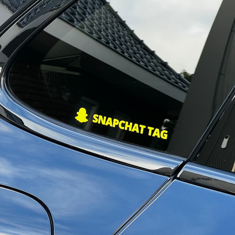 Personalized Snapchat Sticker | Social Media Tags | Alphastick.nl - Etsy