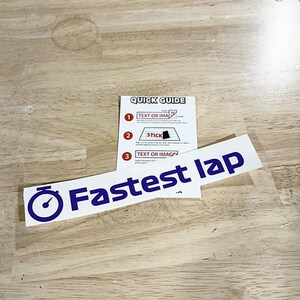 Formula One - Fastest Lap - Vinyl Waterproof Sticker | Formula 1 ...