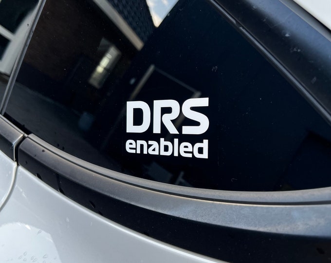DRS Enabled Decal, Window Sticker, Formula One Decal, Fastest Lap, F1 ...