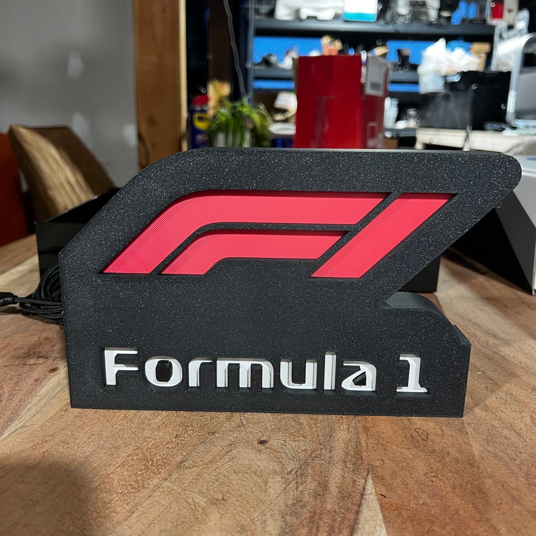 F1 Formula One RGB Led Light Box Fan Art Controller Racing Perfect as a ...