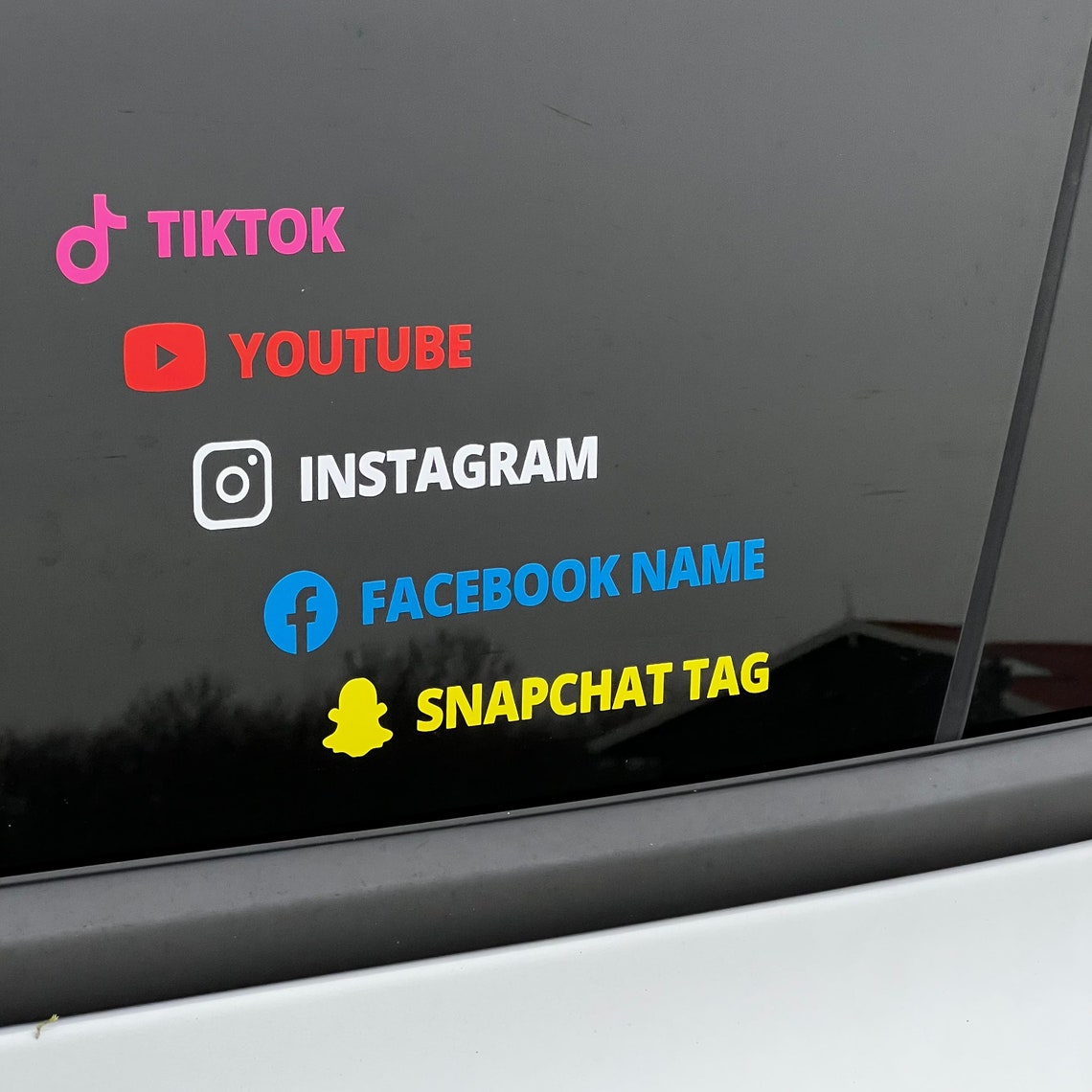 Custom Instagram Name Vinyl Decal - Personalized IG Username Sticker ...