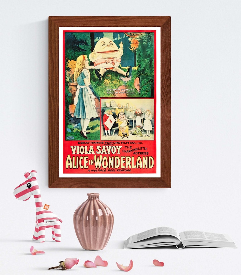 Alice in Wonderland Vintage Movie Poster | Humpty Dumpty, Classic ...