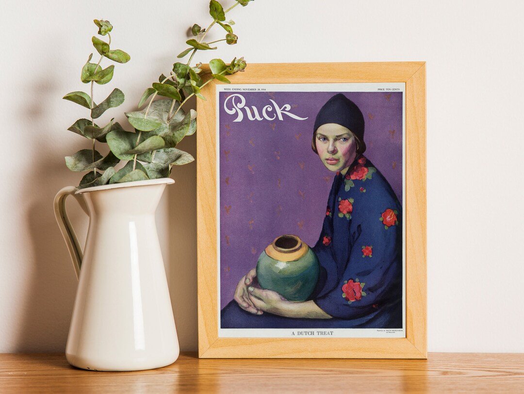 Puck Magazine Cover Art Poster | Vintage Art, Retro Illustration, Old ...