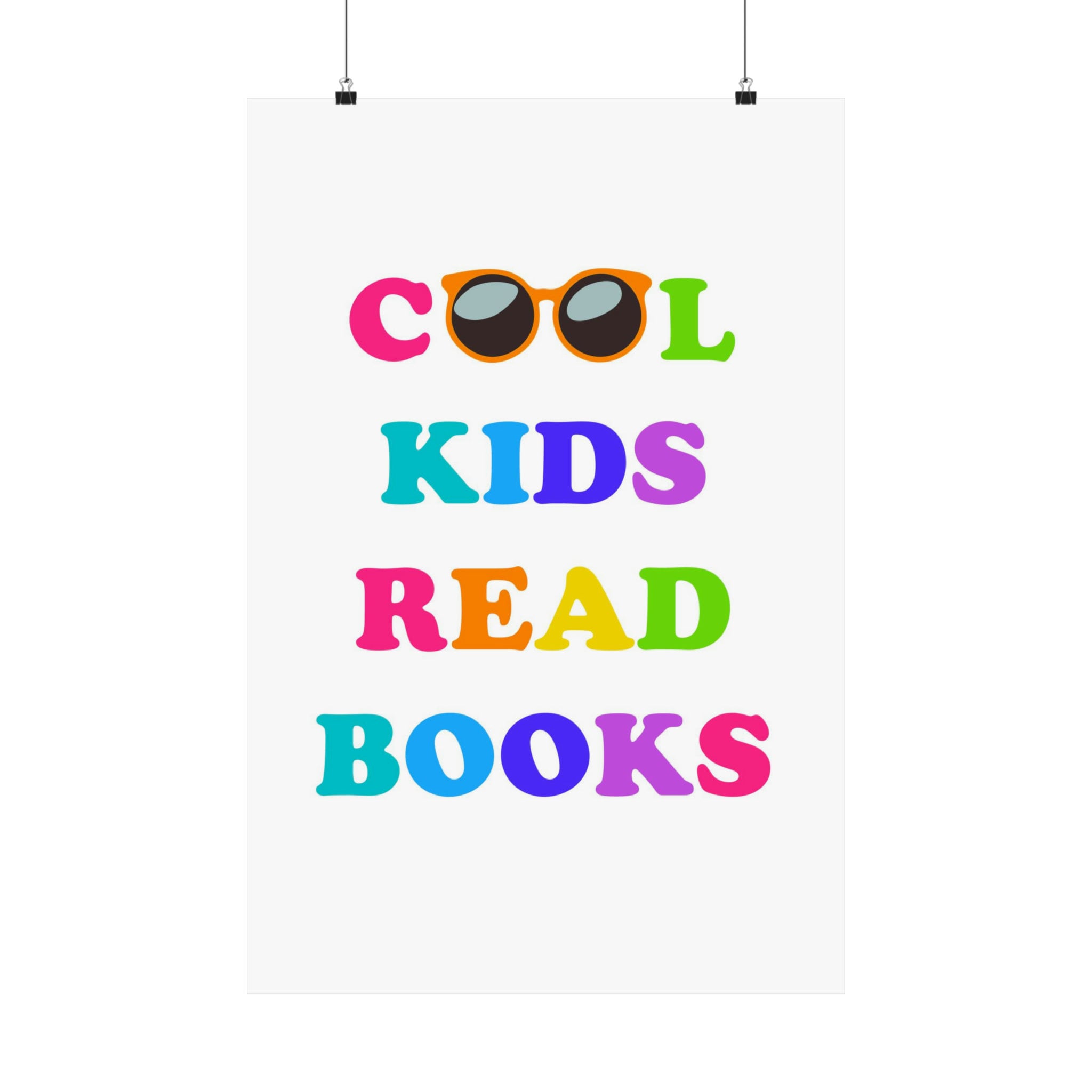 Cool Kids Read Books Poster Kids Wall Decor Homeschool - Etsy