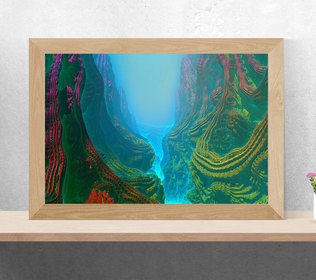 Sci-fi Otherworld Poster | Alien World Undersea, Surrealism, Modern Art ...