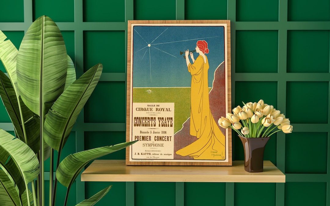 Art Deco Poster | French Concert Poster, Fine Art Print, Art Gallery ...