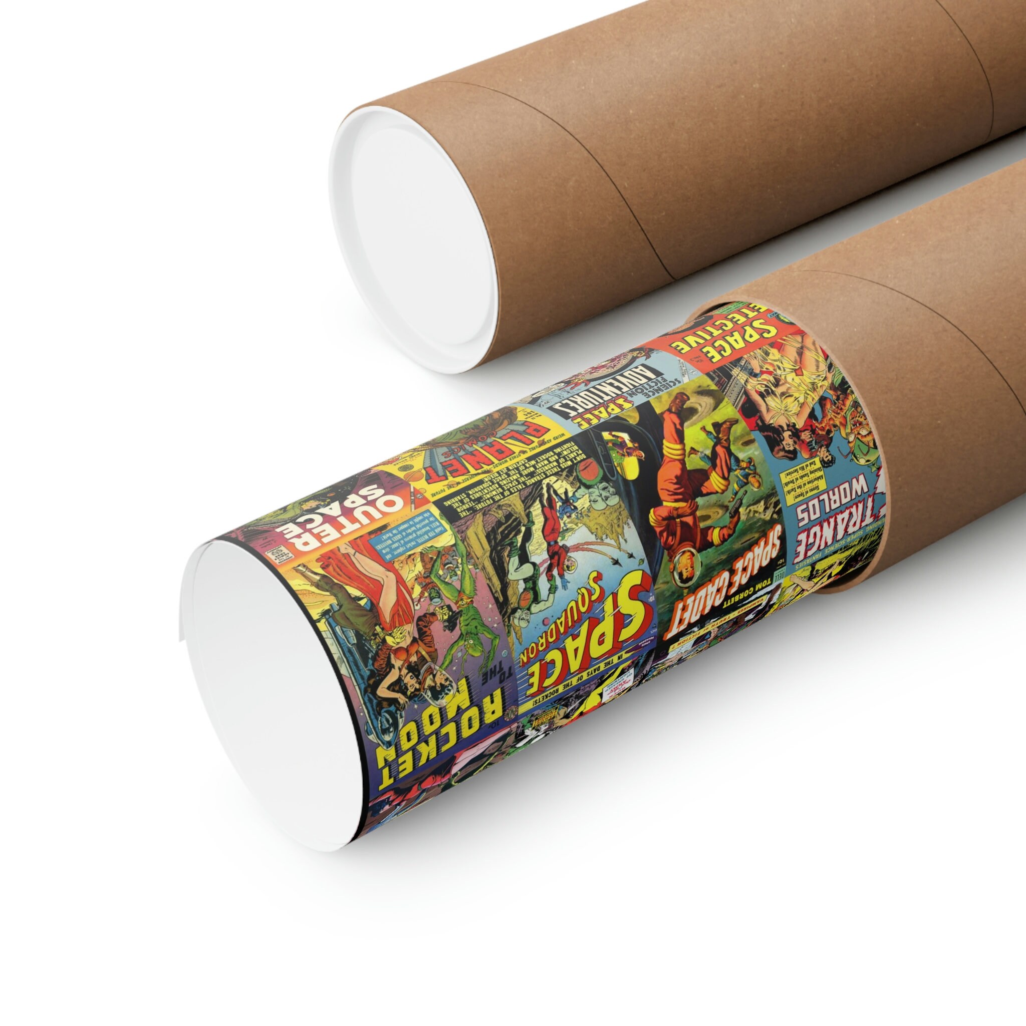 Vintage Sci-fi Comic Book Poster Comic Book Covers, Comics Fan Gift ...