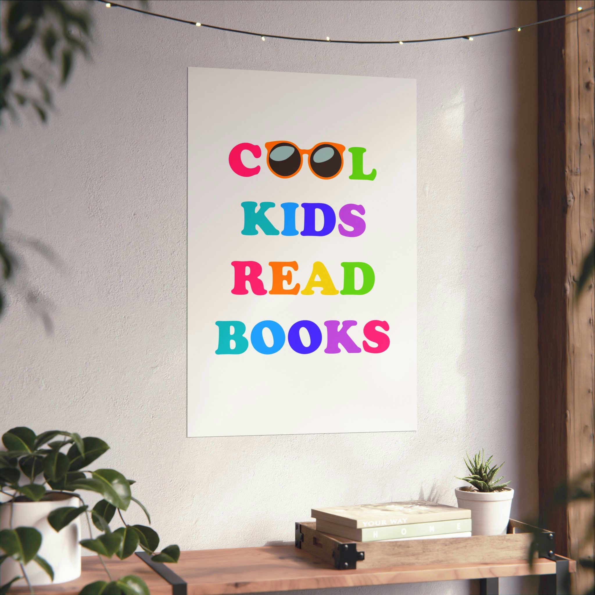 Cool Kids Read Books Poster Kids Wall Decor Homeschool - Etsy