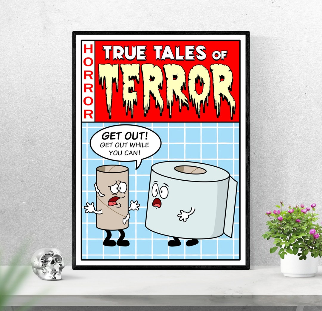True Tales of Terror Poster | Toilet Paper Horror Art, Scary Comics ...