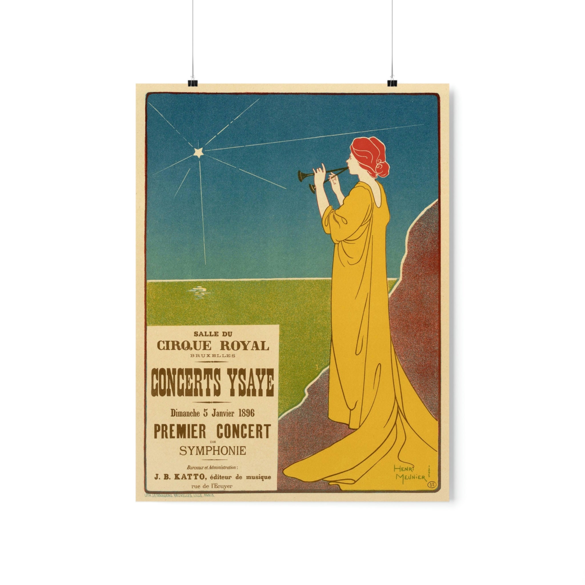 Art Deco Poster | French Concert Poster, Fine Art Print, Art Gallery ...