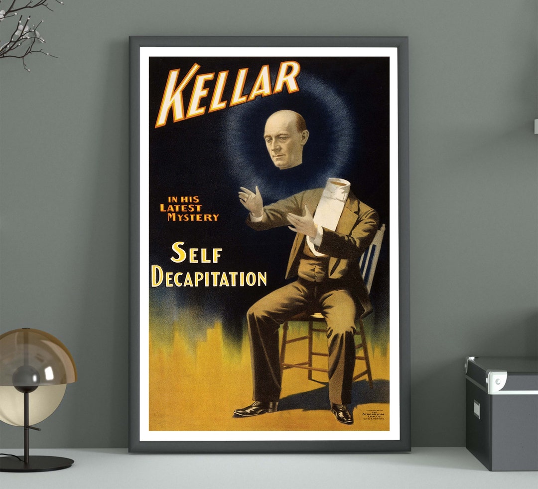 Magician Kellar Vintage Advertising Poster | Magic Show Ad, Magician ...