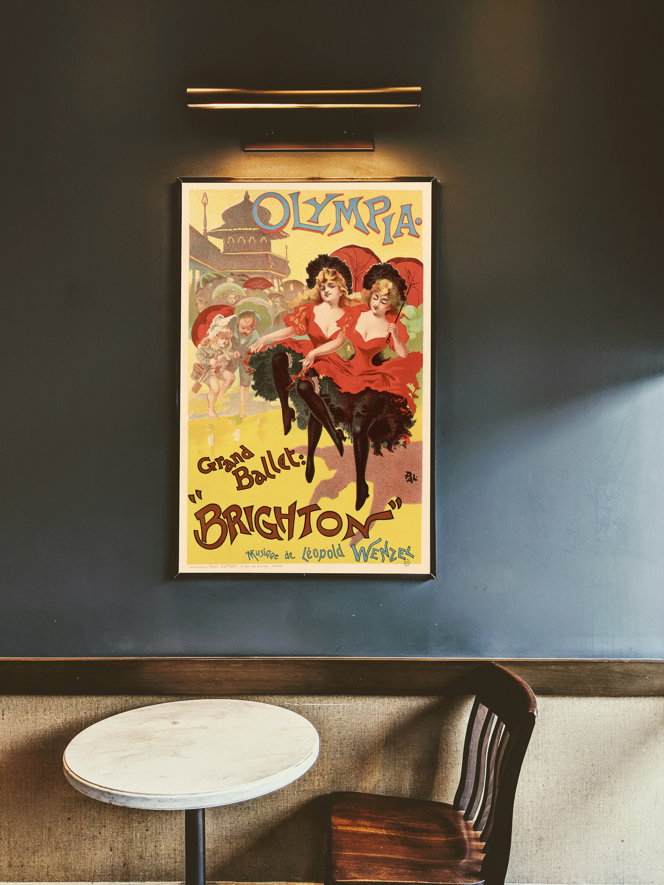 French Can-can Dancers 1800's Poster | Vintage Fine Art Print ...