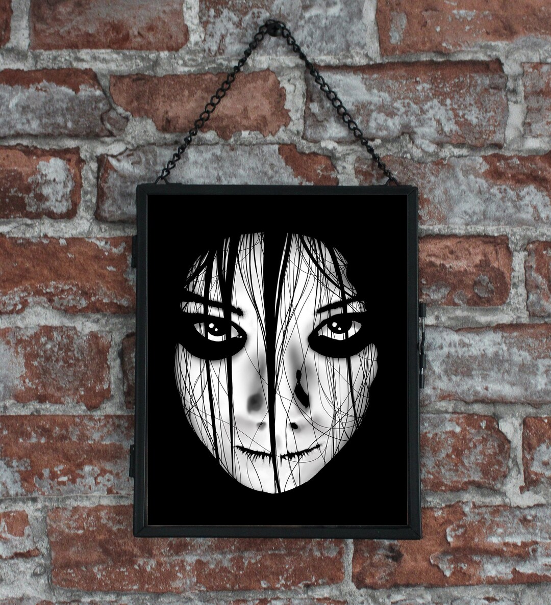 Ghost Girl Poster | Haunted Face Art, Spooky Poster Art, Pop Culture ...