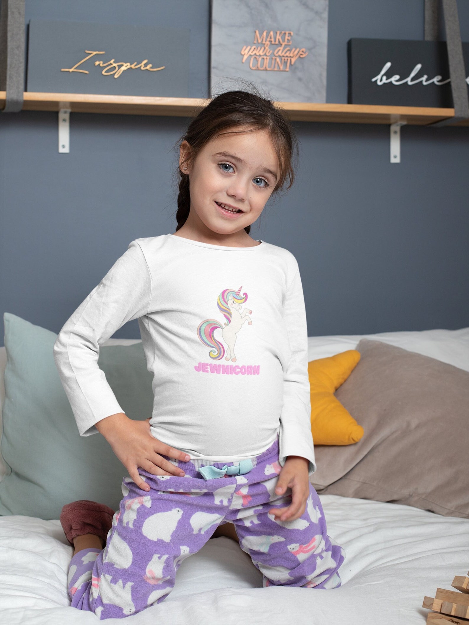 Hanukkah Tshirt for Toddler Long Sleeve, Kids Hanukkah Gift Idea ...